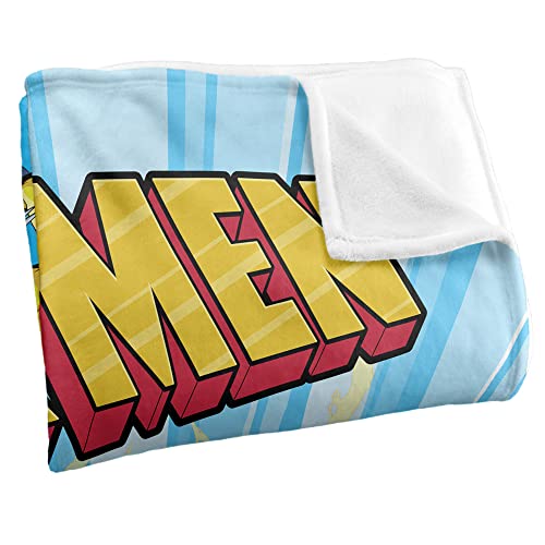 Marvel Blanket, 36"x58" X-Men Character Group Logo Silky Touch Super Soft Throw Blanket