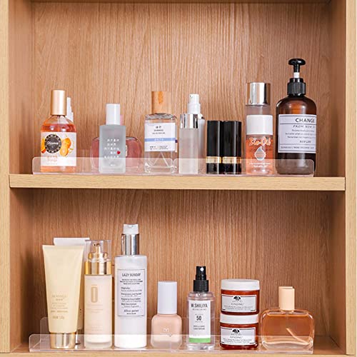 jomgeroz Acrylic Bathroom Shelves Wall Mounted Shower Shelve No Drilling Adhesive Thick Clear Storage & Display Shelves Bathroom Small Wall Shelf with Hooks