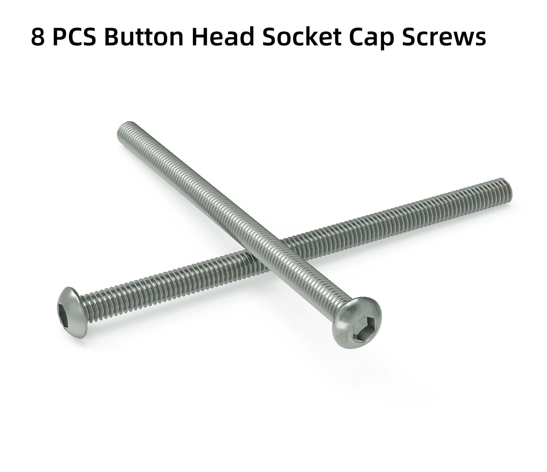 Fhome Universal Headboard or Footboard Hardware, 304 Stainless Steel Nuts and Bolts 4 inches, Bed Frame Bolts, Headboard Bolts, Bolts for Headboard to Frame, Footboard & Headboard Bolts and Nuts Kit
