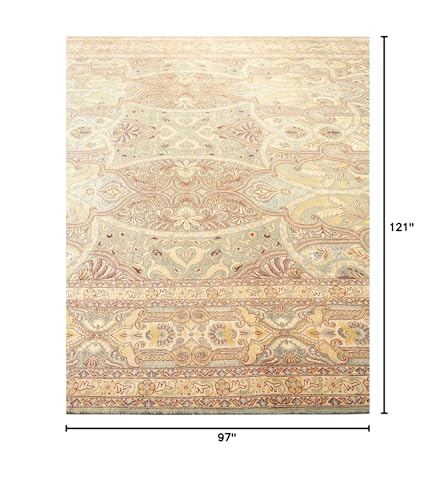 Solo Rugs Mogul One-of-a-Kind Traditional Hand Made Hand Knotted Gray Area Rug 8 x 10