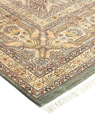 Solo Rugs Mogul One-of-a-Kind Traditional Hand Made Hand Knotted Gray Area Rug 8 x 10