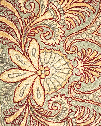 Solo Rugs Mogul One-of-a-Kind Traditional Hand Made Hand Knotted Gray Area Rug 8 x 10