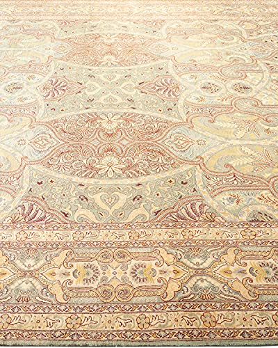 Solo Rugs Mogul One-of-a-Kind Traditional Hand Made Hand Knotted Gray Area Rug 8 x 10