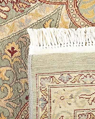 Solo Rugs Mogul One-of-a-Kind Traditional Hand Made Hand Knotted Gray Area Rug 8 x 10