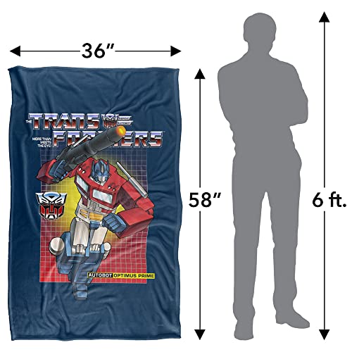 Transformers Optimus Prime Silky Touch Super Soft Throw Blanket 36" x 58"