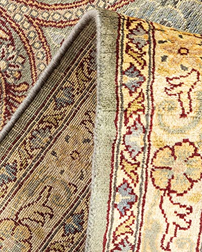 Solo Rugs Mogul One-of-a-Kind Traditional Hand Made Hand Knotted Gray Area Rug 8 x 10