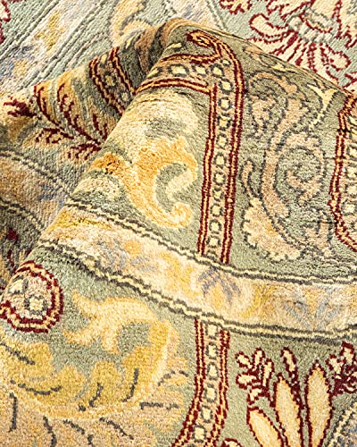 Solo Rugs Mogul One-of-a-Kind Traditional Hand Made Hand Knotted Gray Area Rug 8 x 10