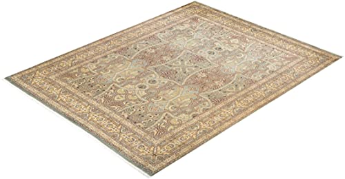 Solo Rugs Mogul One-of-a-Kind Traditional Hand Made Hand Knotted Gray Area Rug 8 x 10
