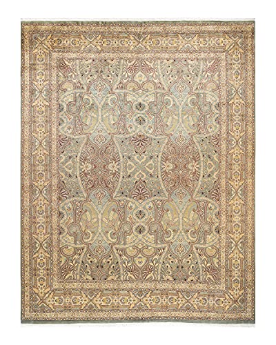 Solo Rugs Mogul One-of-a-Kind Traditional Hand Made Hand Knotted Gray Area Rug 8 x 10