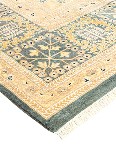 Solo Rugs One of a Kind Hand Knotted Hand Made Wool Traditional Oriental Mogul Gray 8 x 10 Area Rug