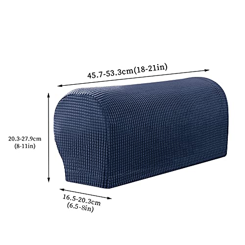 NINEFOX Sofa Armrest Cover Removable Arm Stretch Chair Protector,Polyester,Waterproof