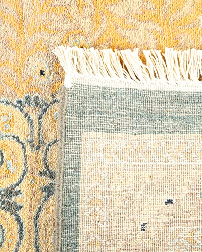 Solo Rugs One of a Kind Hand Knotted Hand Made Wool Traditional Oriental Mogul Gray 8 x 10 Area Rug