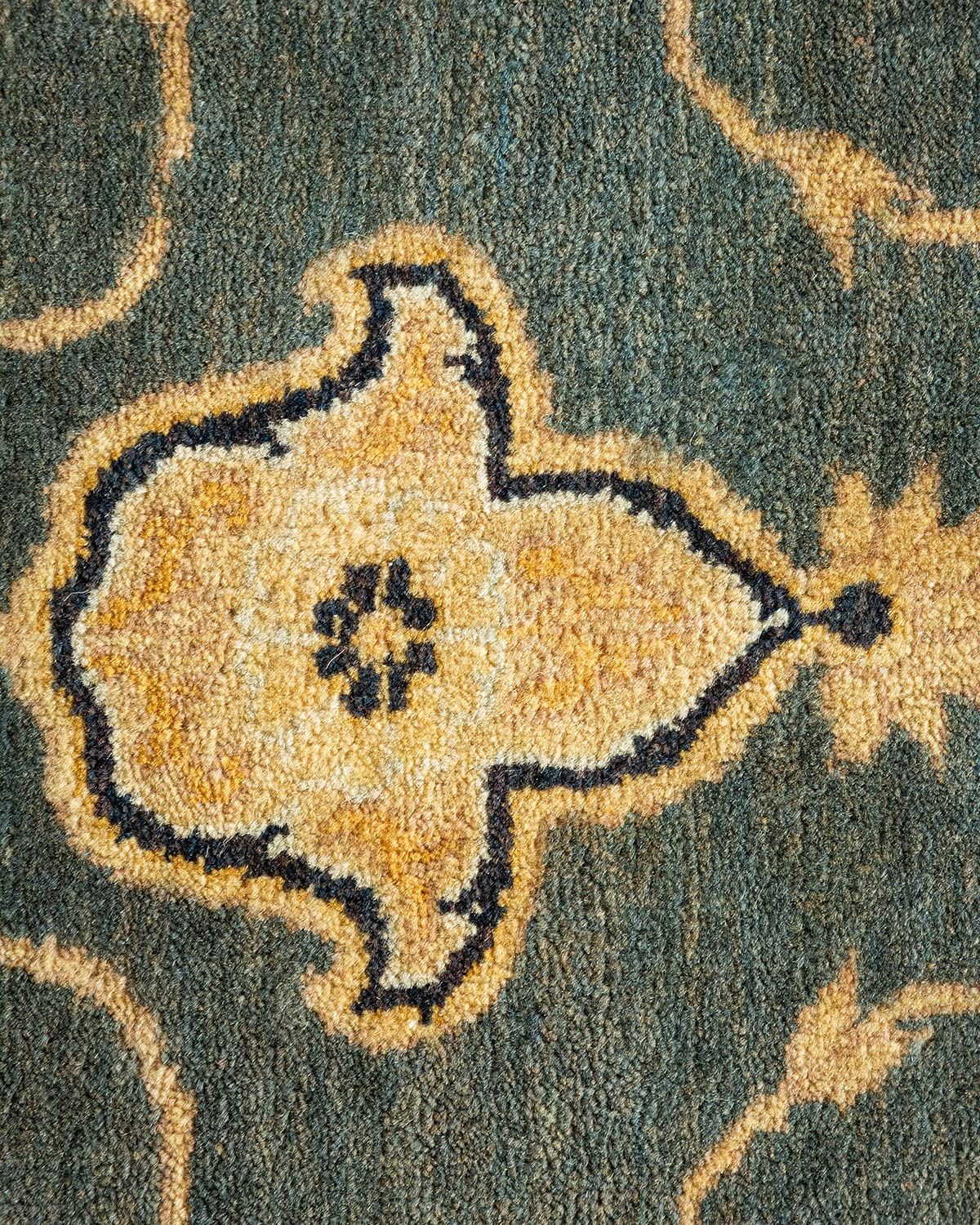 Solo Rugs One of a Kind Hand Knotted Hand Made Wool Traditional Oriental Mogul Gray 8 x 10 Area Rug