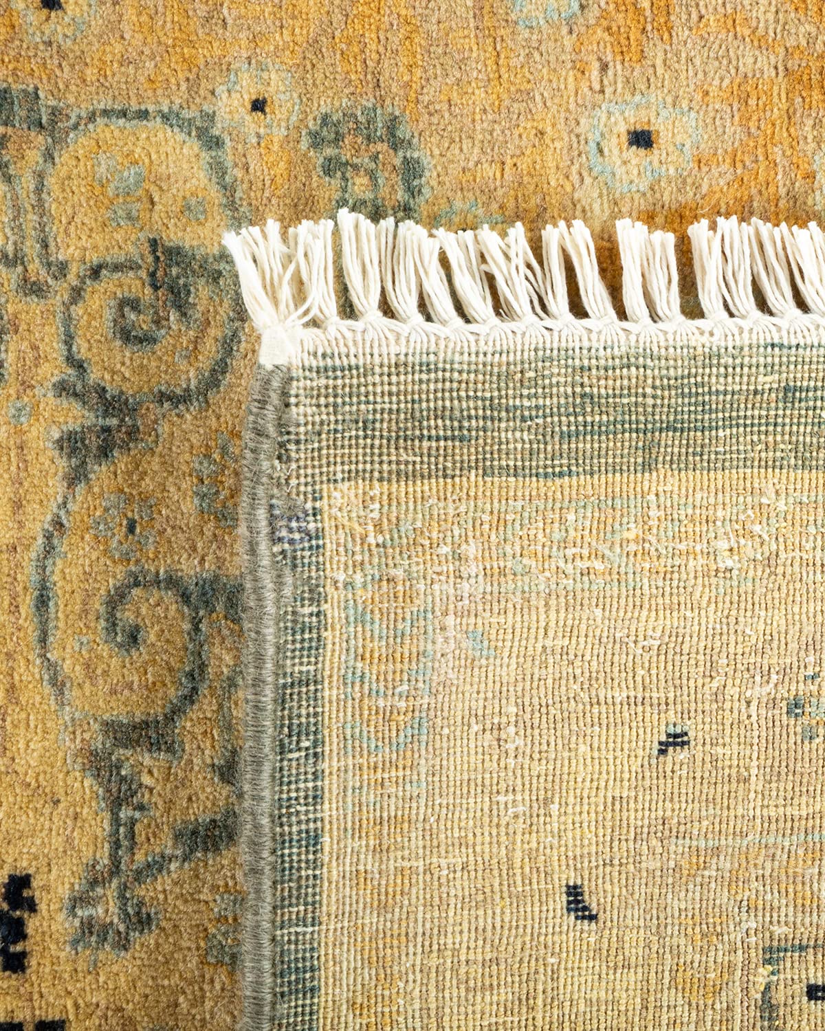 Solo Rugs One of a Kind Hand Knotted Hand Made Wool Traditional Oriental Mogul Gray 8 x 10 Area Rug
