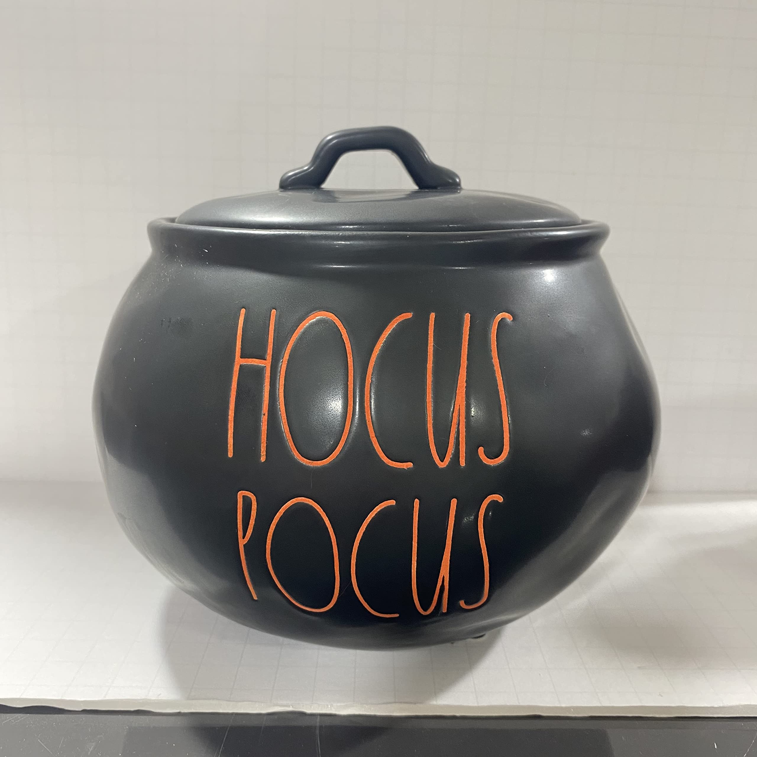 Rae Dunn HOCUS POCUS CANDY CORN Halloween Canister - ORANGE - HALLOWEEN - Ceramic