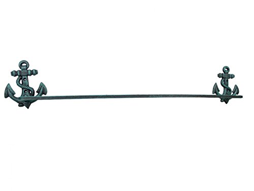 Seaworn Blue Cast Iron Anchor Bath Towel Holder 27Γ’Γ’βΒ¬ - Home Wall Decor Γ’Γ’β¬Òβ¬Ε Home D