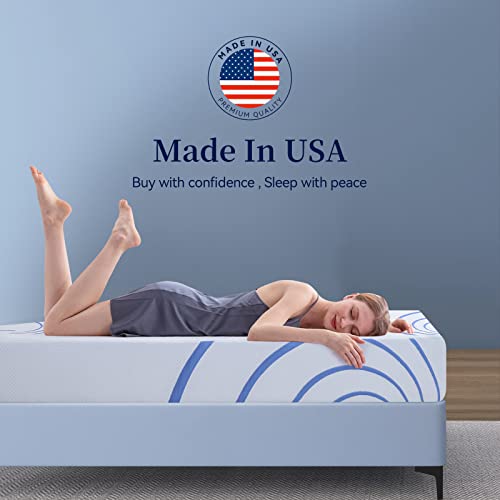 Vyfipt Twin Size Memory Foam Mattress 8 Inch Bed in a Box Bamboo Charcoal Infused Gel Foam Cooling Medium Firm Mattress - Breathable - No Box Spring Needed β Twin,8 Inch