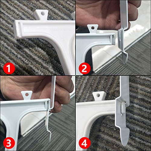 Fancy Buying 36-Pair Shoes Over The Door Rack Holder - Fold Up Non Slip Bars Shoe Rack Multifunction Combination- White