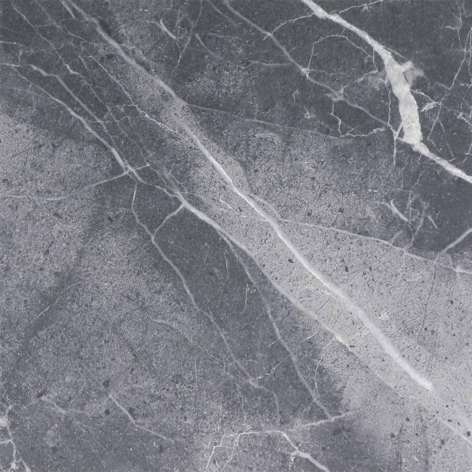 VEELIKE 24 Pack Grey Marble Floor Tiles Peel and Stick Waterproof Vinyl Flooring 12''x12'' Self Adhesive Removable Stick On Grey Vinyl Floor Tiles Stickers for Bathroom Kitchen Bedroom Basement