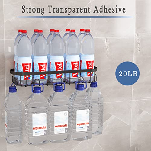 Dabuda 3 Pack Shower Caddy Bathroom Organizer with Hooks,Rustproof Wall Mount Shower Shelves with Soap Holder,No Drilling Stainless Steel Self-Adhesive Shower Storage Organizer for Bathroom