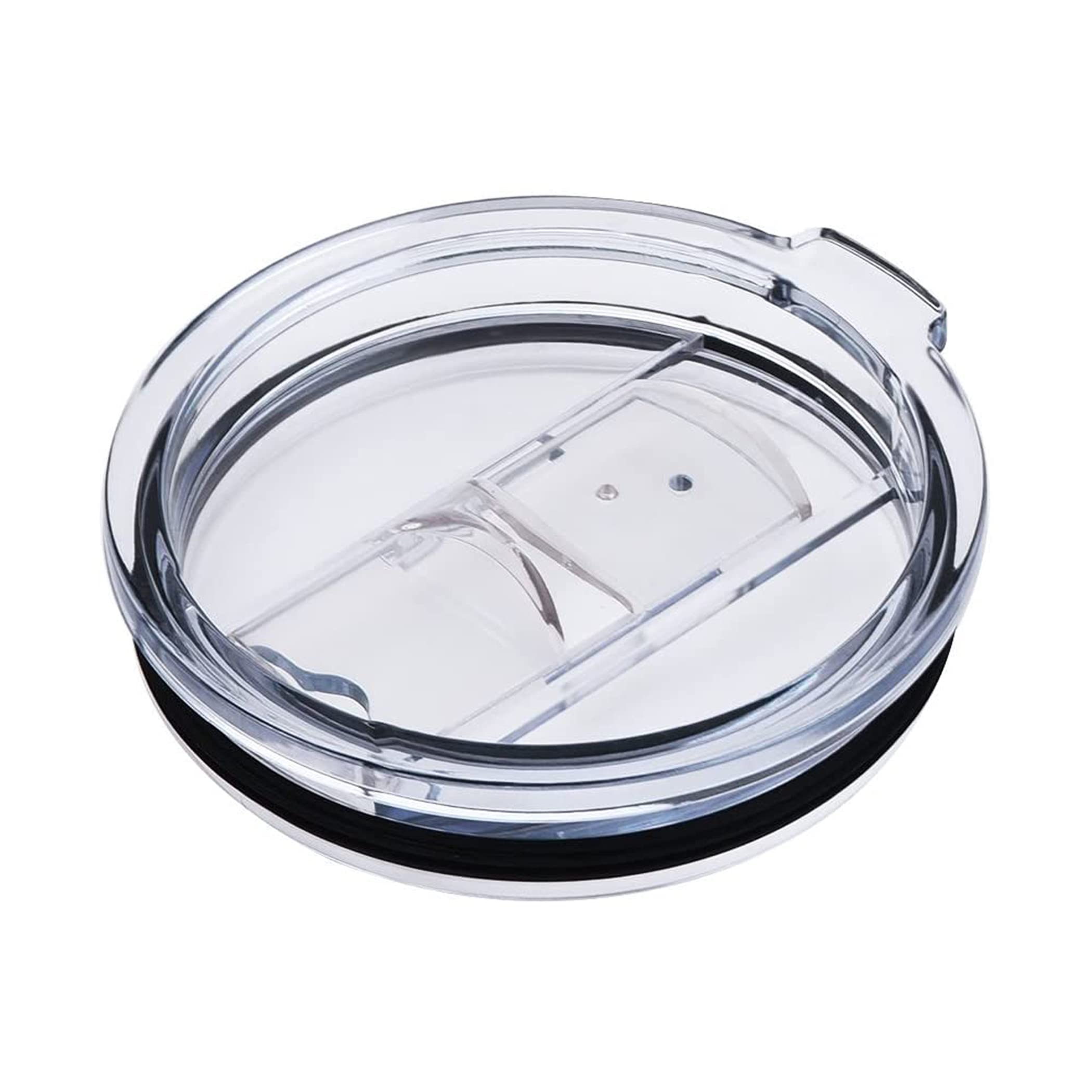 Coaches World Tumbler Lid for 20 Oz Yeti Rambler, Old Style RTIC, Ozark Trails and more Cooler Cup, Sliding, Sealed, Splash Proof, and Straw Friendly (20 oz 2 Pack), Clear