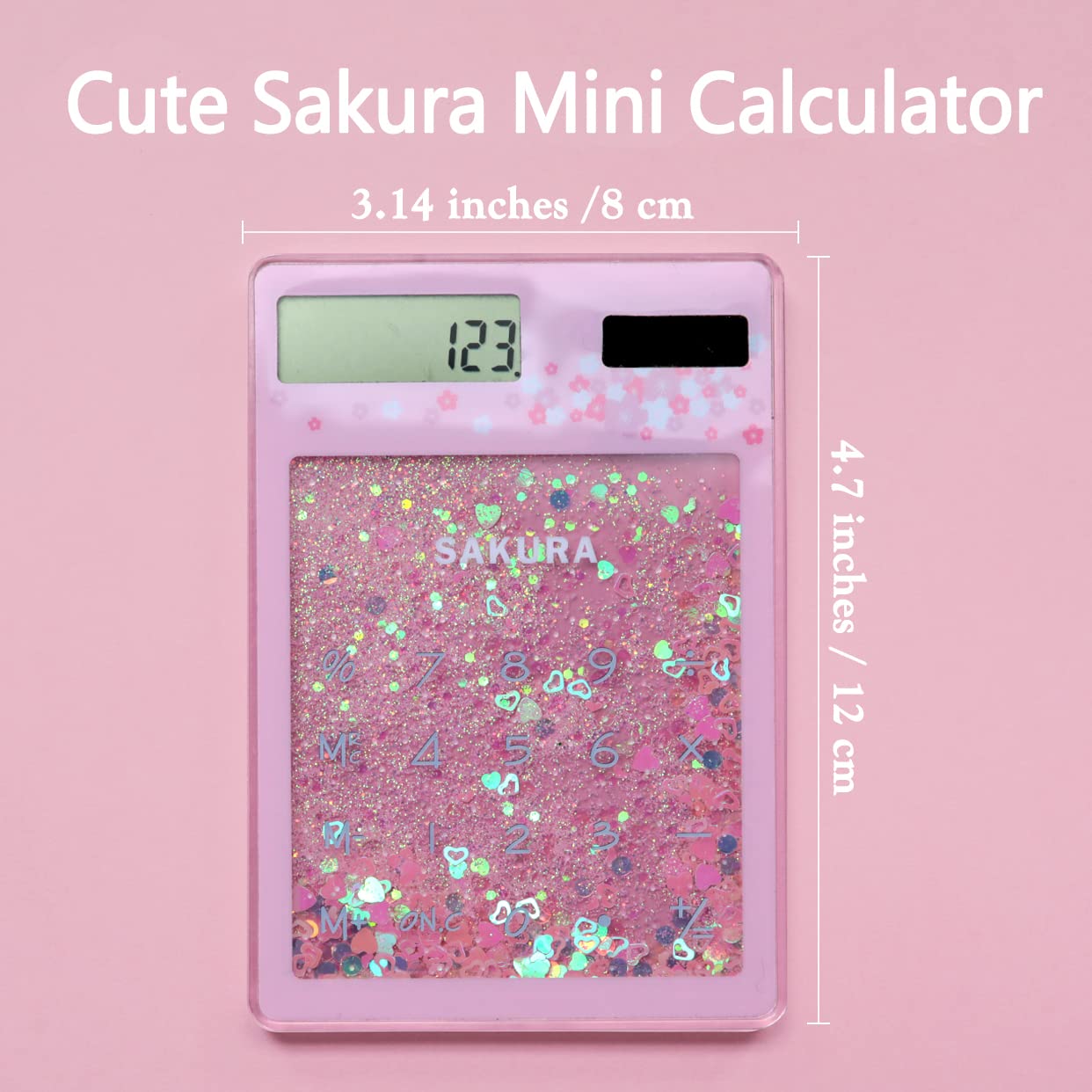 Pink Calculator Small Cute Mini Calculators Classroom Gifts for Girls Pocket Kawaii Calculator Birthday Gift for Kids