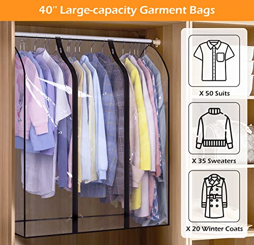 MISSLO 1 Pack Clothing Racks + 1 Pack 40" Clothing Cover