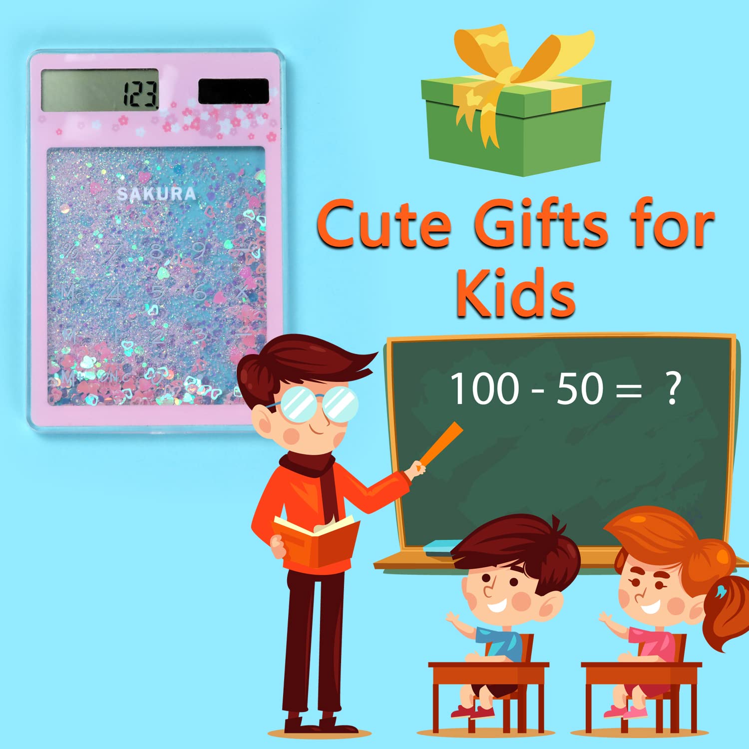 Pink Calculator Small Cute Mini Calculators Classroom Gifts for Girls Pocket Kawaii Calculator Birthday Gift for Kids