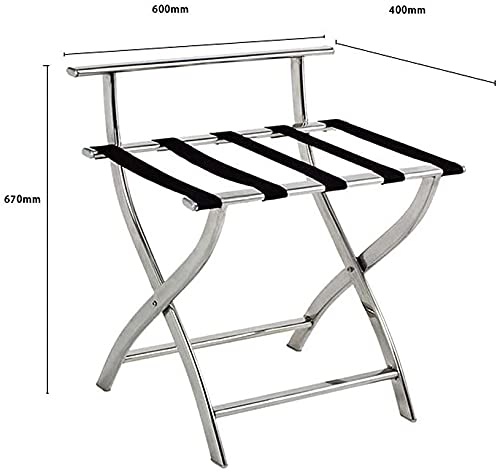 Yingm Folding Luggage Rack Hotel Room Luggage Rack Easy to Assemble, Used for Bedroom, Guest Room, Hotel