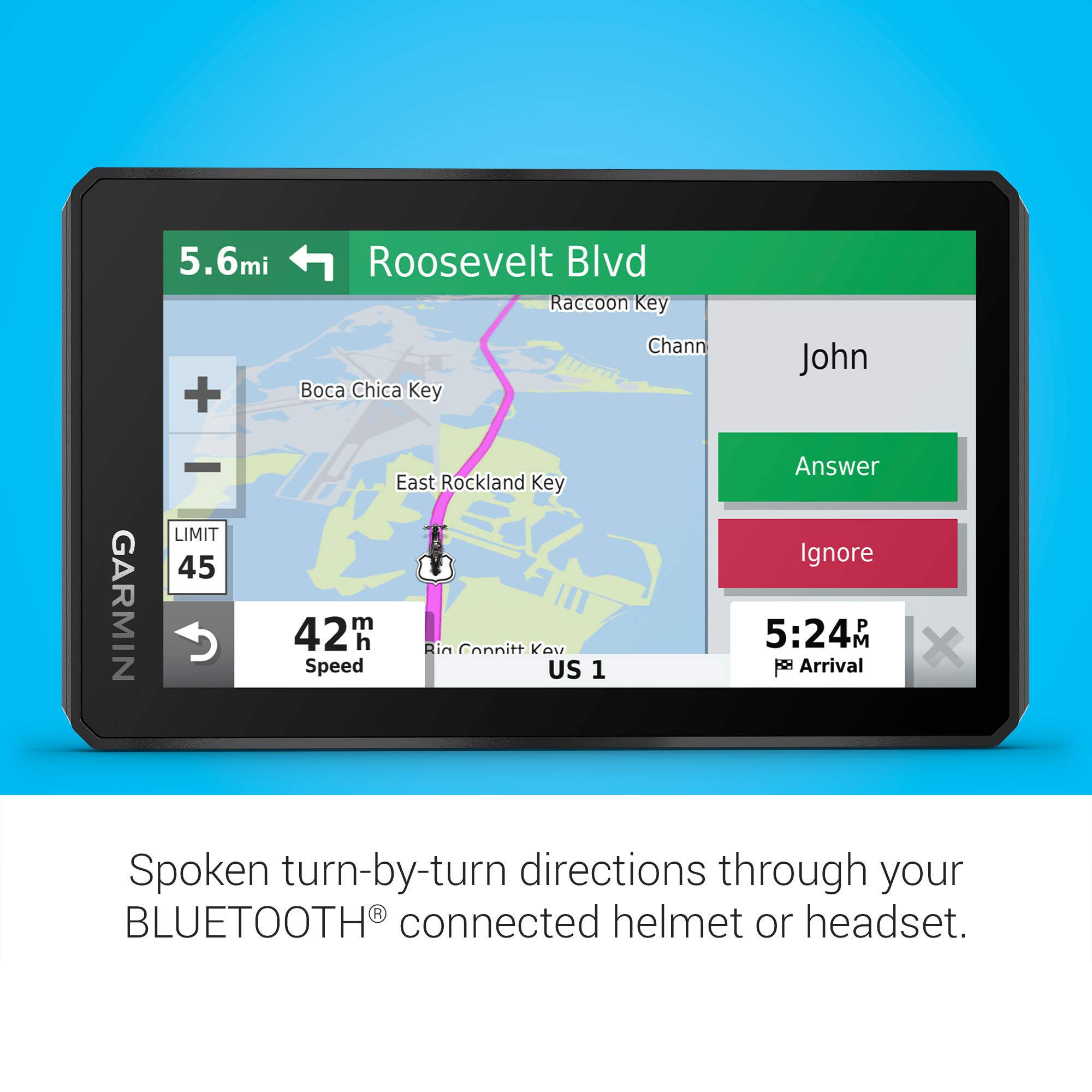 Garmin zūmo XT, All-Terrain Motorcycle GPS Navigation Device, 5.5-inch Ultrabright and Rain-Resistant Display (Renewed)