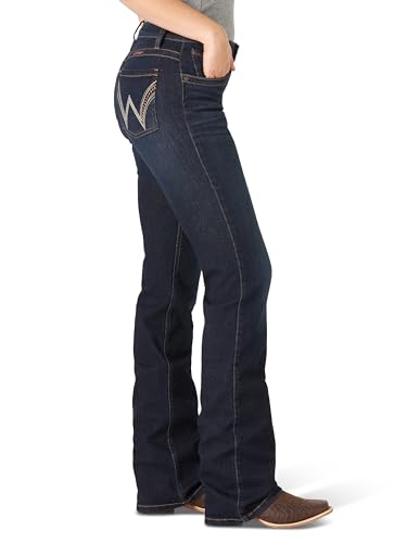Wrangler Women's Q-Baby Mid Rise Boot Cut Ultimate Riding Jean, Avery, 13-34