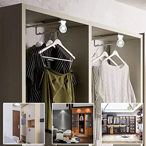 Extendable Clothes Rail - Sliding Wardrobe Closet Rod, Wardrobe Clothes Rails, Sliding Telescopic Rod For Wardrobe Wardrobe Laundry Room, Space Saving Hangers Organizer ( Size : 350MM/14INCH )