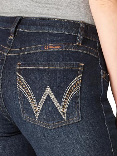 Wrangler Women's Q-Baby Mid Rise Boot Cut Ultimate Riding Jean, Avery, 13-34