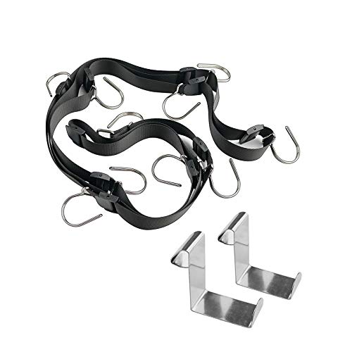 Vikodah Home Over-Door Hanging-Bag-Organizers Storage Collection Handbag-Holders Purse-Racks Closet Organization (Black 2 Pack)