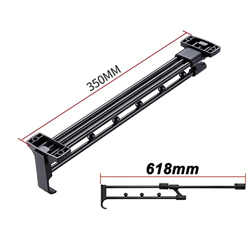 Extendable Clothes Rail - Sliding Wardrobe Closet Rod, Wardrobe Clothes Rails, Sliding Telescopic Rod For Wardrobe Wardrobe Laundry Room, Space Saving Hangers Organizer ( Size : 350MM/14INCH )