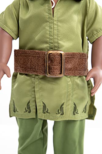 Little Adventures Boys Doll Clothes Costumes (Peter Pan) - Doll Not Included - Machine Washable Child Pretend Play and Party Doll Clothes