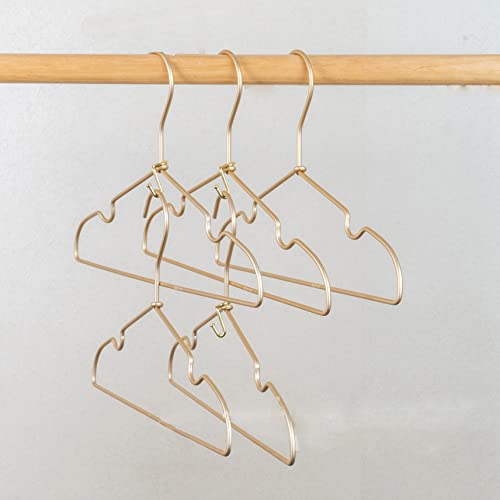 KOOBAY Clothes Hanger 72Pcs Connector Hooks Stable Hanger Gold Metal Outfit Hangers Extender Clips Mini Cascading Hanger Hooks