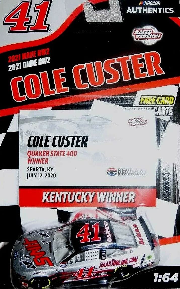 2021 Cole Custer #41 Kentucky Win Car 1:64 Scale Diecast with Victory Insert Card Meaures 3" Long x 1 " Wide x 1" Tall