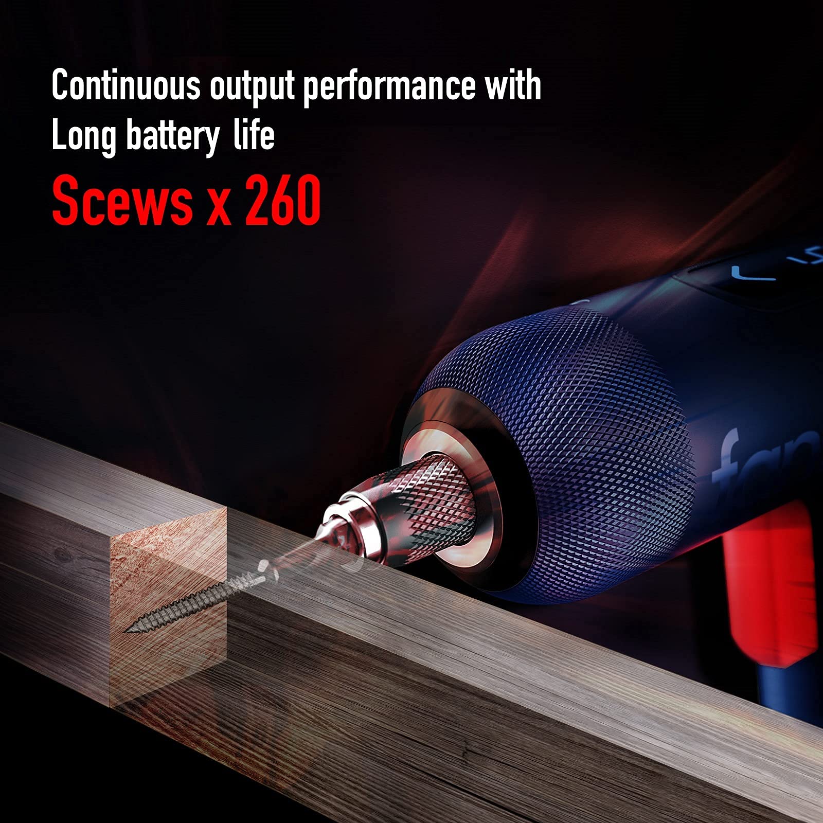 Fanttik Cordless Screwdriver Kit (NEX L1 Pro Blue), 14pcs, Digital Screen, Li-ion 2000mAh 6 Gears 0.5-6 Nm Rechargeable Electric Screwdriver Set 3.6V with USB Cable, Front LED, and Accessories Kits