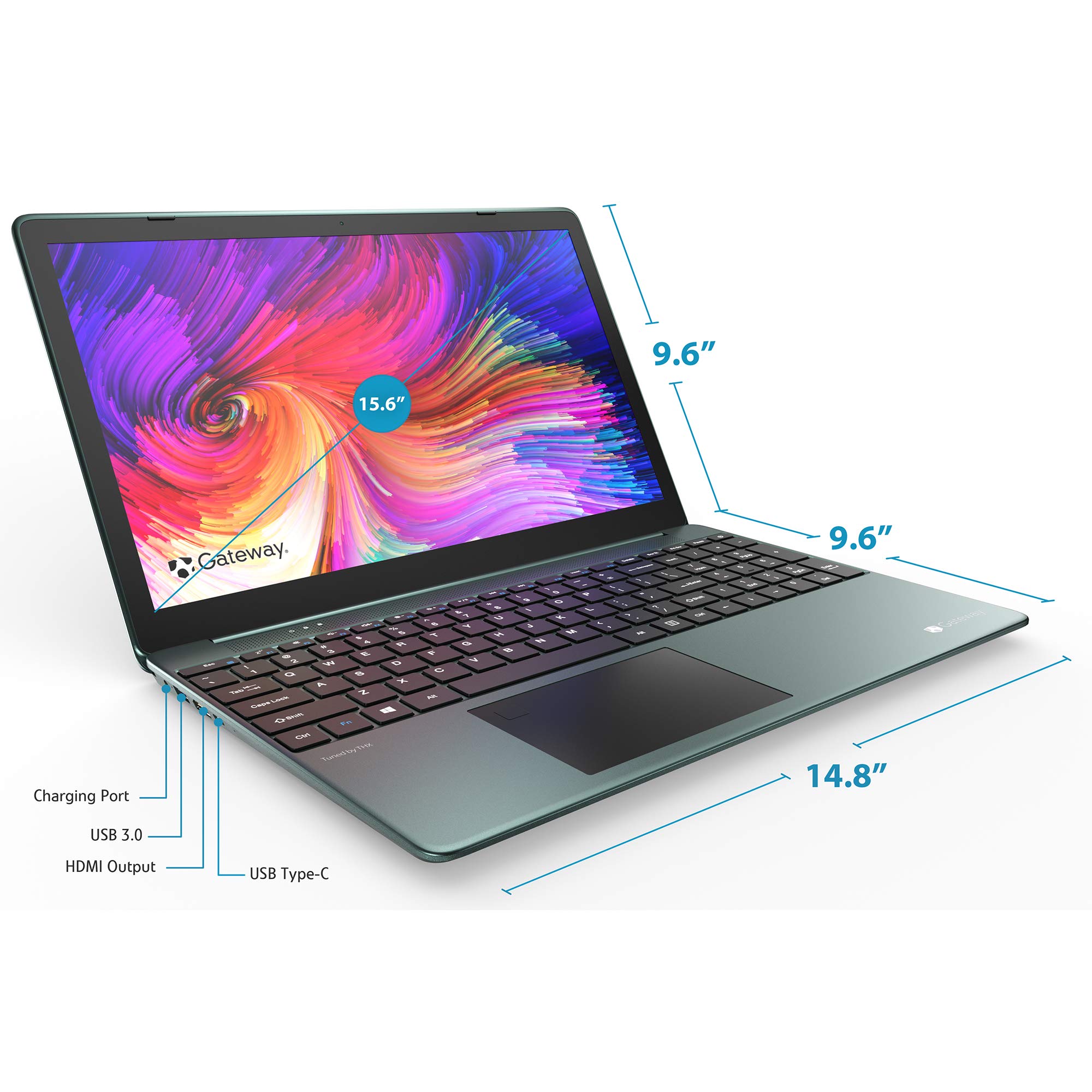 Gateway 2021 FHD Ultra Slim Laptop (15.6" FHD | 1 TB Storage, Green)