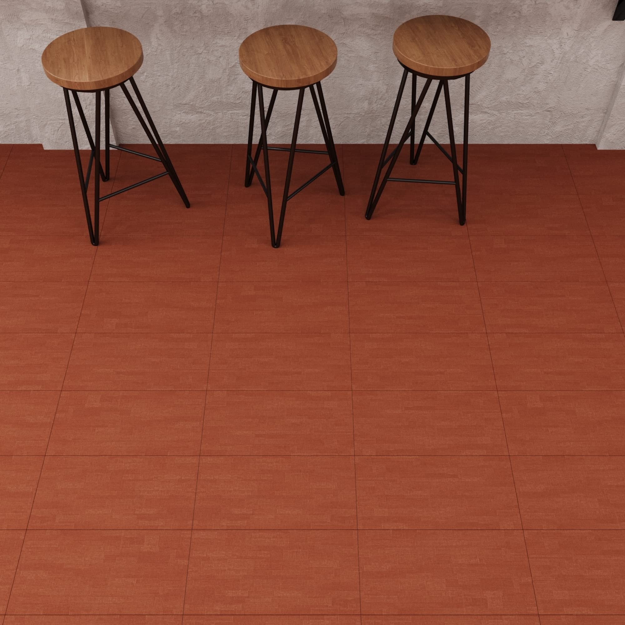 Lucida Surfaces Luxury Vinyl Floor Tiles | Glue Down Adhesive Flooring | Textured Look Plank | FabCore Solid Pattern | Single Sample Tile