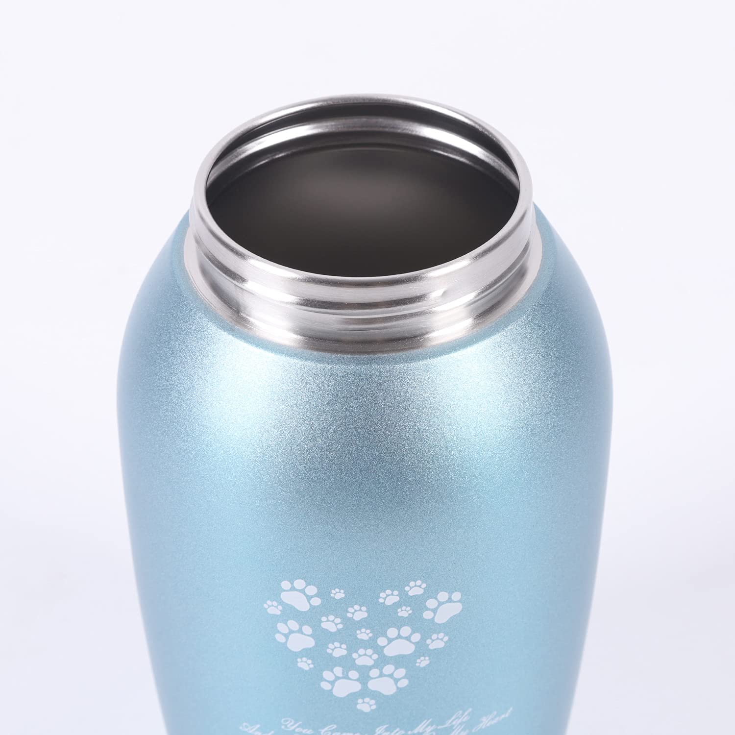 Stainlee Steel Pet Urns,Premium Urns for Dog and Cat Ashes,Paws Engraved Dog Urn for Ashes,Cat Creamtion Urn for Ashes,Pet Urn for Large Dog
