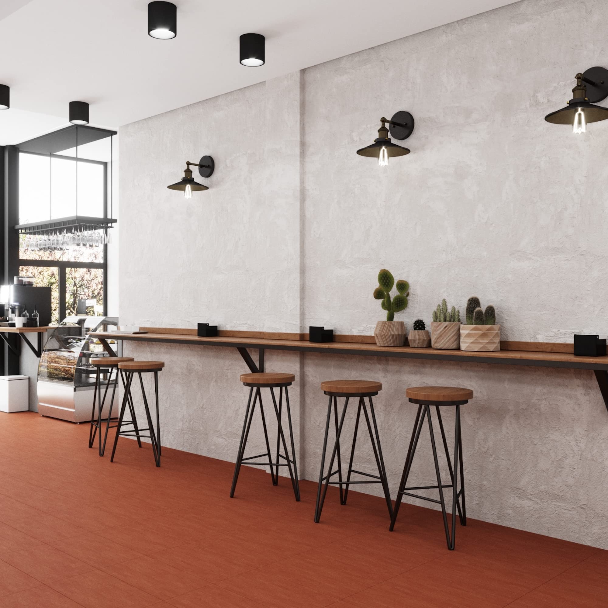 Lucida Surfaces Luxury Vinyl Floor Tiles | Glue Down Adhesive Flooring | Textured Look Plank | FabCore Solid Pattern | Single Sample Tile