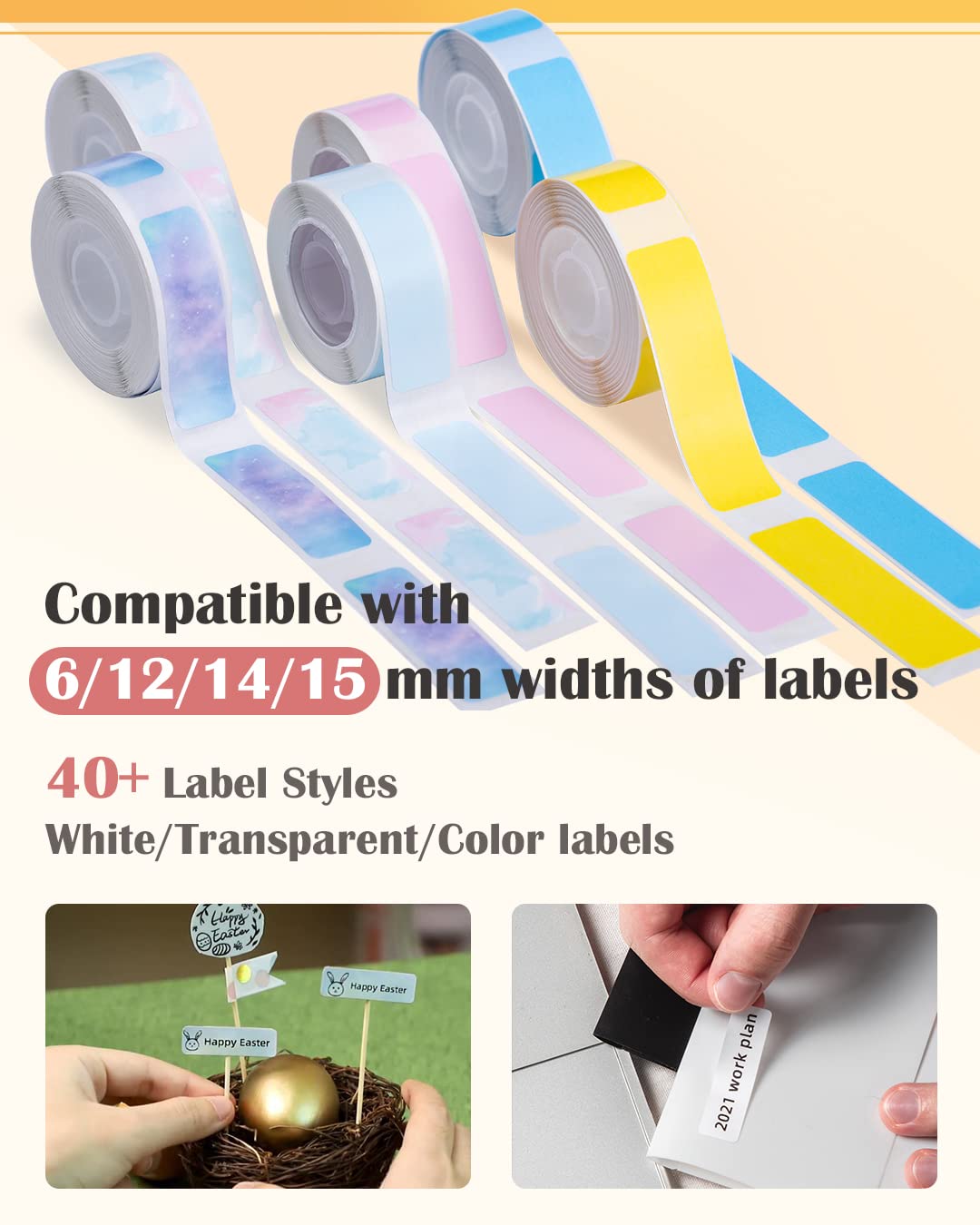 Phomemo Pink Label Maker Q30S Bluetooh Mini Label Maker Machine Portable Label Printer for Storage/Name/Document Label,Compatible with iOS Android, Pink