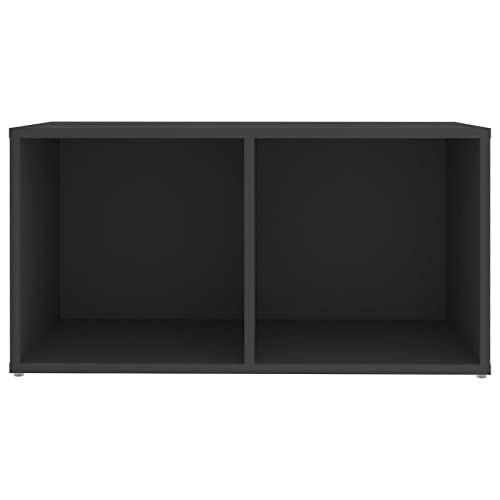 vidaXL TV Stand 2 Pcs, TV Stand for Living Room, Sideboard with Storage, TV Console Media Unit Cupboard, Modern Style, Gray Engineered Wood