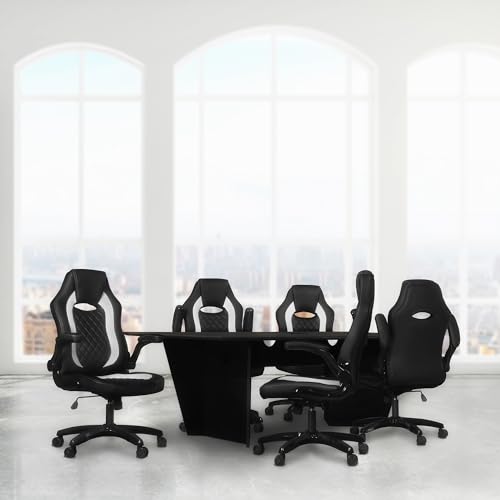 Regency Conference Room Table, 8 ft, Ash Grey/Black