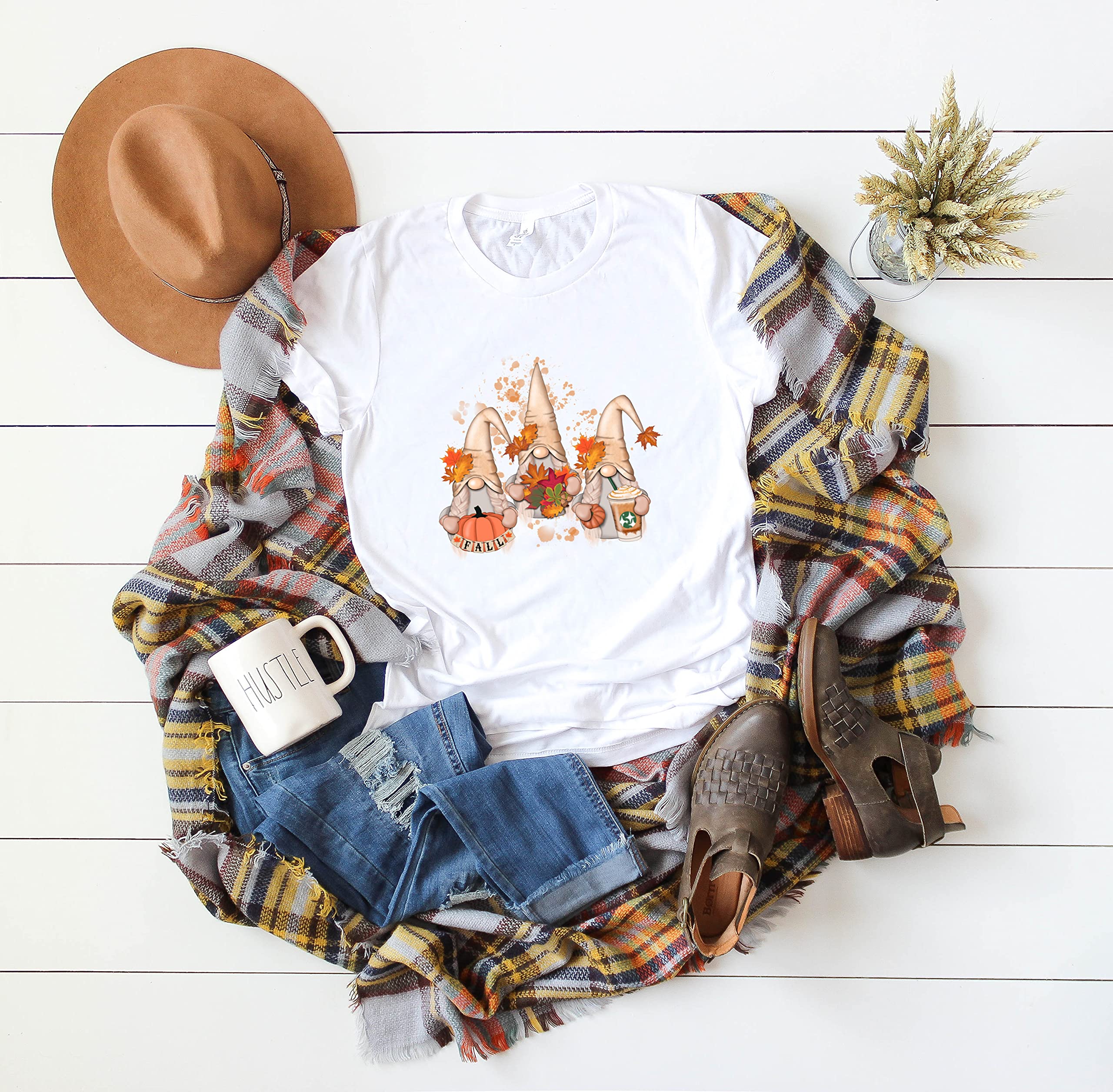 Fall Gnomes Sublimation Transfer, Ready to Press, Fall Sublimation Transfer, Autumn, Coffee, Harvest, Ready to Use, Sub, Shirt/Mug Sizes (Adult x1-8.5+")