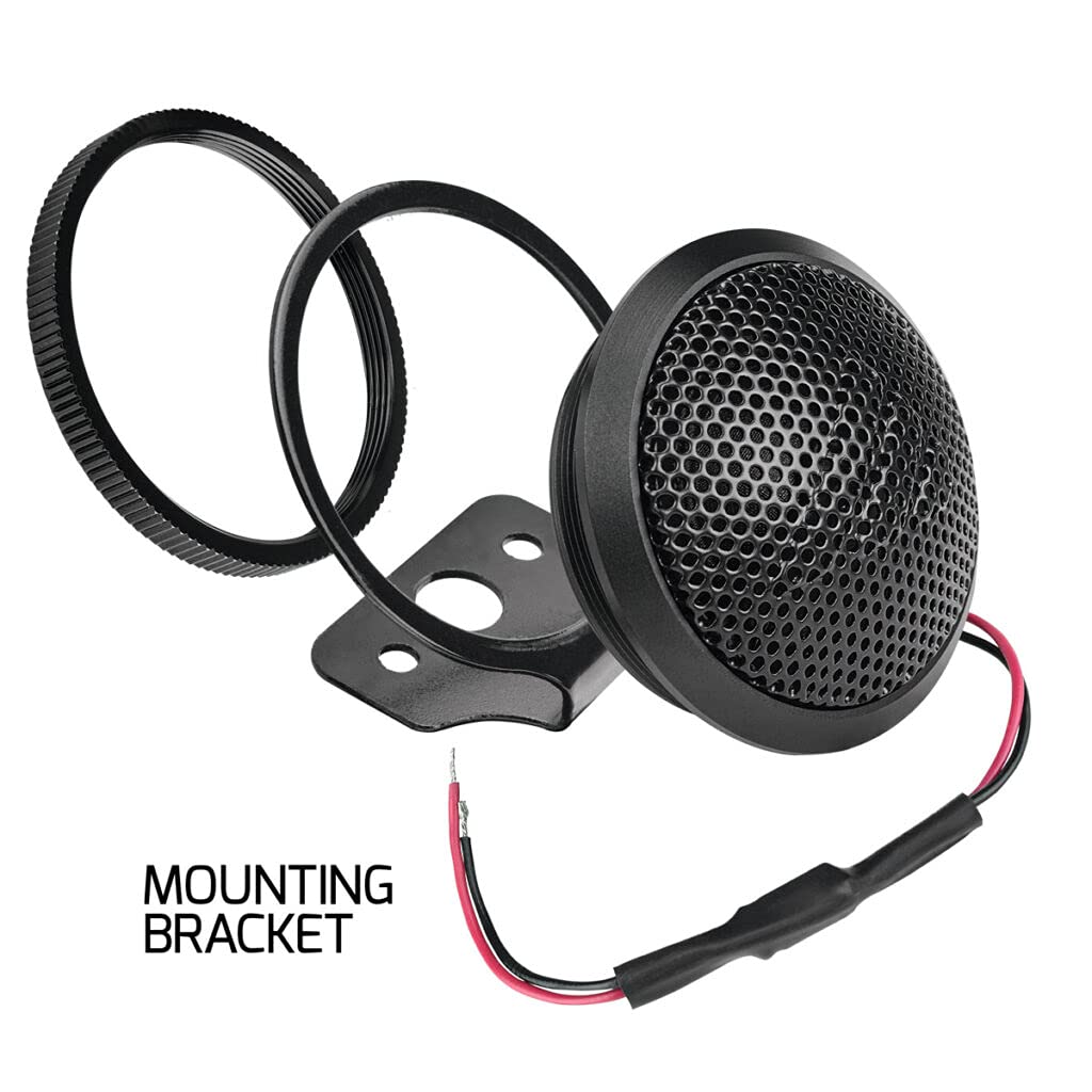 PRV AUDIO TW100SD-4 Soft Dome Tweeter Pair, 28 mm Dome, 4 Ohm, Sleek Flush Mount Design, Lightweight, Neodymium Magnets, Mounting Bracket Included (Pair)