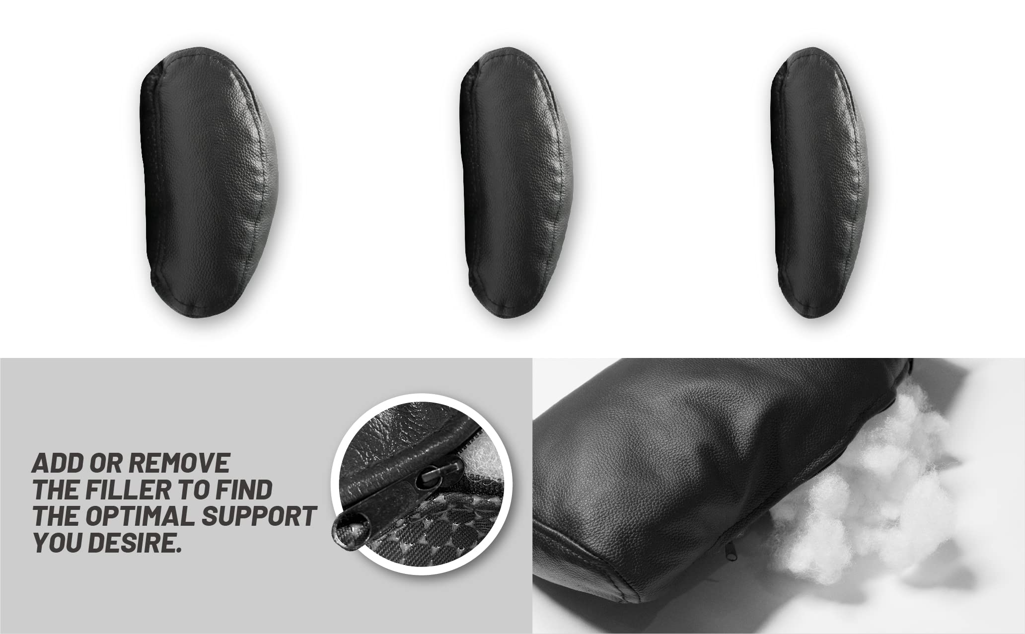 BOWERBIRD Leather Recliner Head Pillow -Head and Neck Pillow-Headrest Cushion for Neck Pain Relief and Cervical Support