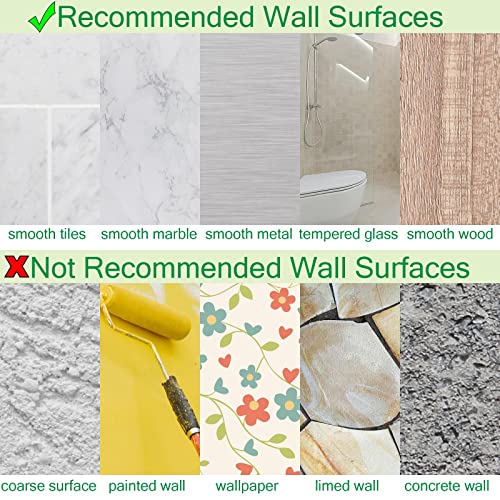 STARICH Adhesive Strips for Shower Caddy, Shower Caddy Adhesive Replacement Stickers, Replacement Adhesive for Shower Caddy Adhesive Strips, Shower Shelf Adhesive Replacement for Bathroom 2 Pack